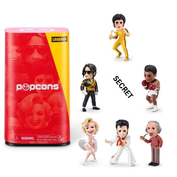 ＜POPCONS＞ブラインドボックスシリーズからレジェンドシリーズ1が登場！世界的に有名なレジェンドキャラクターを全部集めよう！全7種類！いずれか1種類がランダムに入っています。パッケージ台紙を取ると、そのまま飾れるディスプレイケースになります。