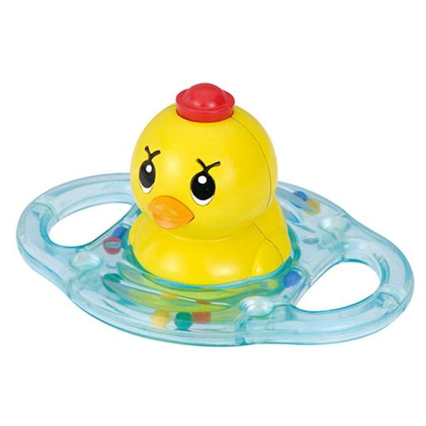 ,,,,,#20251031099 かわいいアヒル隊長のお風呂で遊べるラトルです。振るとシャカシャカと音が鳴ります。湯船に入れると、プカプカと浮きます。塗装を一切使わない無塗装仕様なので、万が一舐めたりしても安心です。