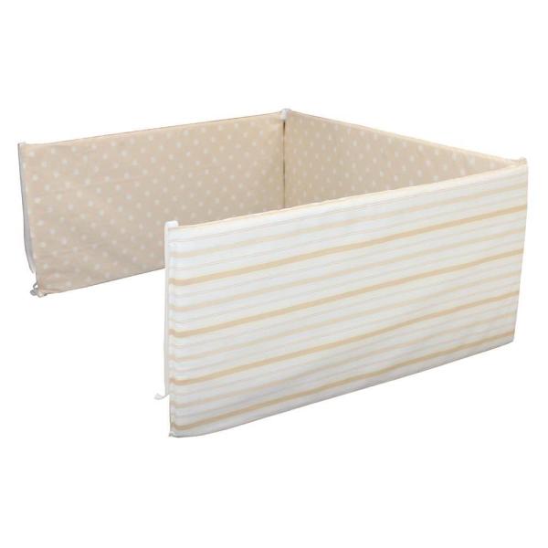 #2025103002, お部屋の雰囲気や気分に合わせて両面使えるリバーシブルタイプのベッドガードです。ベッドの半周タイプになるため、頭の方につけてお使い下さい。