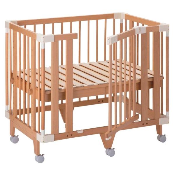 ,#00003742 ＜ヨーロッパのEN規格と日本のSG規格に合格した、世界レベルの品質のベビーベッドです＞・一生ものに恥じない、上質なブナの無垢材で作られています。・ 使い方は5in1。