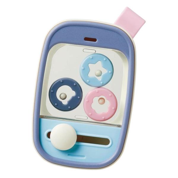 GlayishBasicToyシリーズに新製品。消毒可能な清潔安心ラトル。かわいいスマホ型のラトル。振ってカタカタしたり指遊びも。アンテナ部分はやわらか材質でカミカミできます！