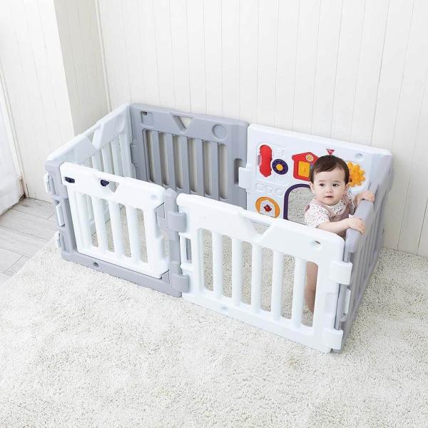 ,, お部屋に合わせて形を自由に変えられるようになりました！！おもちゃパネルには、楽しい仕掛けがいっぱい！おもちゃパネル＊おもちゃのコードレス電話でママとおはなし＊かくれんぼ窓でママといないないばあ＊カラフル歯車がカチカチと一緒に回転＊クル...