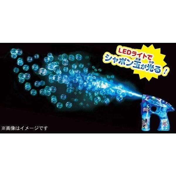 光る！電動！イルミネーションバブルトリガーを引くとシャボン玉がどんどんつくれてLEDライトでシャボン玉が光るよ！！