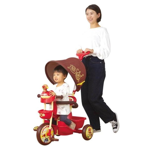 ,,toptoy お薦めポイント １.アンパンマン・ばいきんまんのおしゃべりやメロディが楽しいICブザー ２.押棒でハンドル方向を操作できるカジキリ機構搭載。94・98・102cm高さ調整可。 ３.未だペダルをしっかり漕げない小さなお子様で...