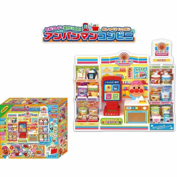 ,#202511120001 アンパンマンとコンビニごっこしよう！＜商品説明＞ほんものみたいな16種類の商品を棚に並べたり、セルフレジで商品をいっぱいスキャンしよう♪セルフレジではアンパンマンとばいきんまんがおすすめ商品や新商品を教えてくれ...