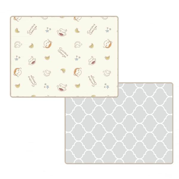 #2025110601,#20251107004,#20251031099,#00003392 ・両面使えるかわいいおさるのジョージデザインのプレイマット！・表面はおさるのジョージ、裏面はおしゃれなモロッカン柄になっています。・お部屋や気分...