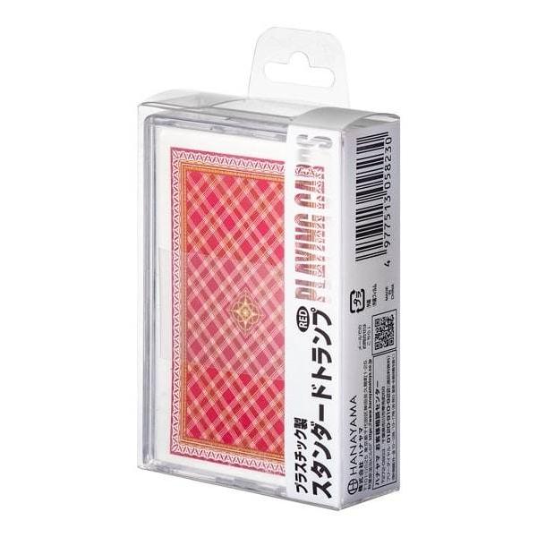 プラスチック製のスタンダードなトランプセットです。カードサイズは日本人の手に馴染みやすいブリッジサイズです。