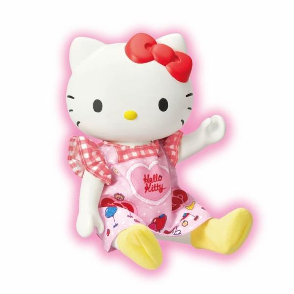 , メルちゃん×HELLO KITTYメルちゃんのおもだちにハローキティが登場！ハローキティとおせわあそびしましょ♪ベビーキャリア、まほうのミルクびん、おふとんが付いたセットだよ。キティデザインのかわいいお世話小物でたくさんお世話してあげて...