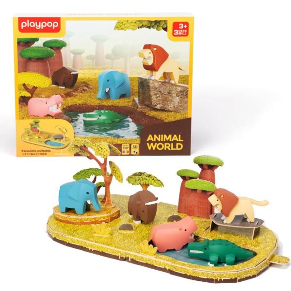 ,, ハーフトイズシリーズからアニマルワールド登場●半分に体を外すことができます。●接続部分はマグネットで簡単にくっつけられるよ●中から骨格も出して遊べます。