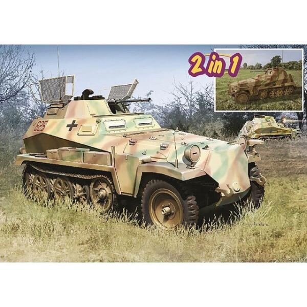 ドラゴン 1/35 WW.II ドイツ軍 Sd.Kfz.250/9 2cm砲搭載装甲偵察車 Sd.Kfz. 250/Z車体付属 プラモデル DR6859■メーカー：ドラゴン(DRAGON)