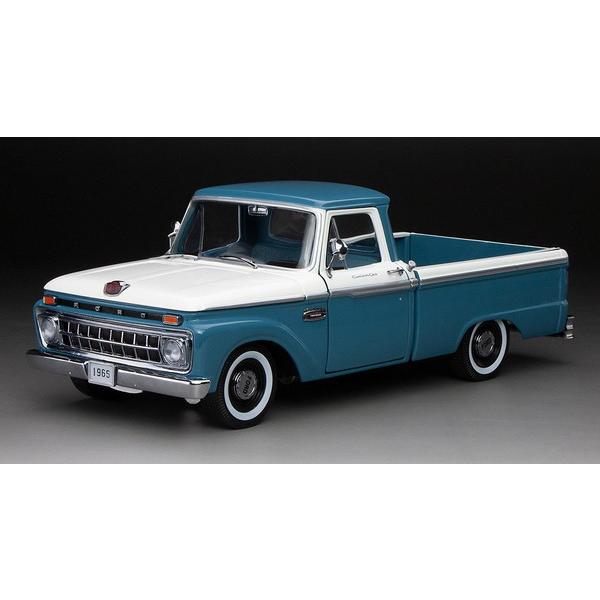 SUNSTAR 1/18 1965 フォード F-100 カスタム キャブ ピックアップ Marlin Blue/White 完成品ダイキャストミニカー 1303■メーカー：サンスター(SUNSTAR)