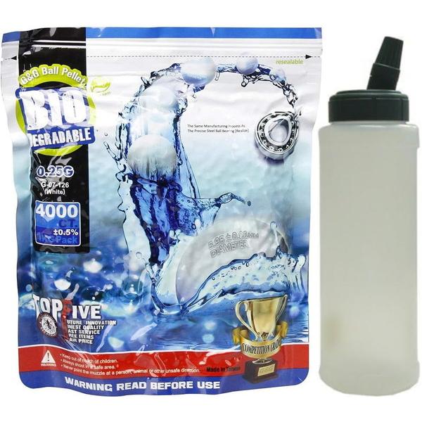 G&amp;G ARMAMENTの精密研磨バイオBB弾にマイクロエースBBボトルをお付けしたおトクなセットです！■G&amp;G ARMAMENT 6mm 精密研磨バイオBB弾 0.25g ホワイト 1kg 4000発入り G-07-126...