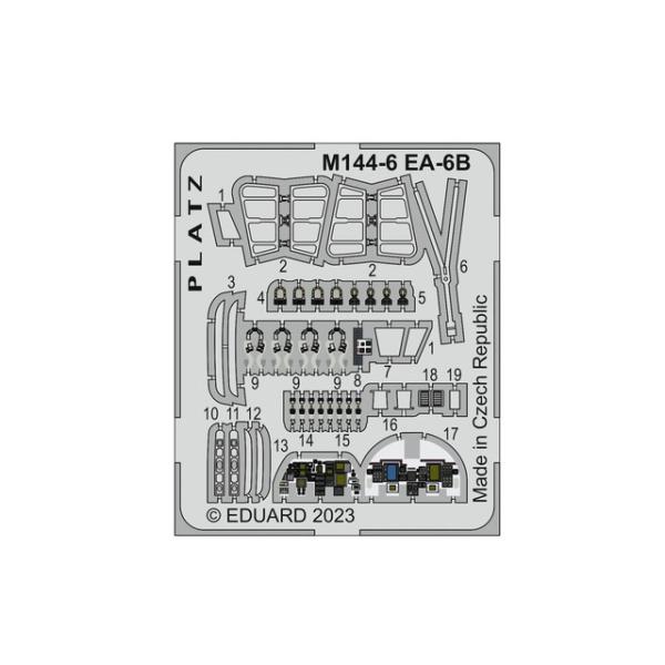 プラッツ 1/144 アメリカ海軍 電子戦機 EA-6B プラウラー用 エッチングパーツ M144-6■メーカー：プラッツ(PLATZ)