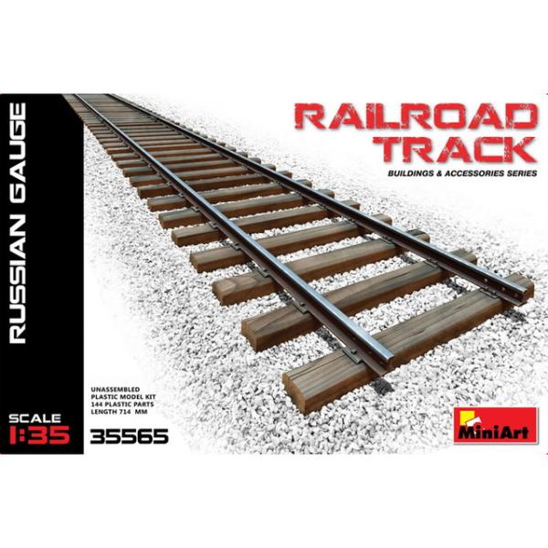 ミニアート 1/35 情景アクセサリー 鉄道線路セット (ロシアゲージ) プラモデル MA35565■メーカー：ミニアート(Miniart)