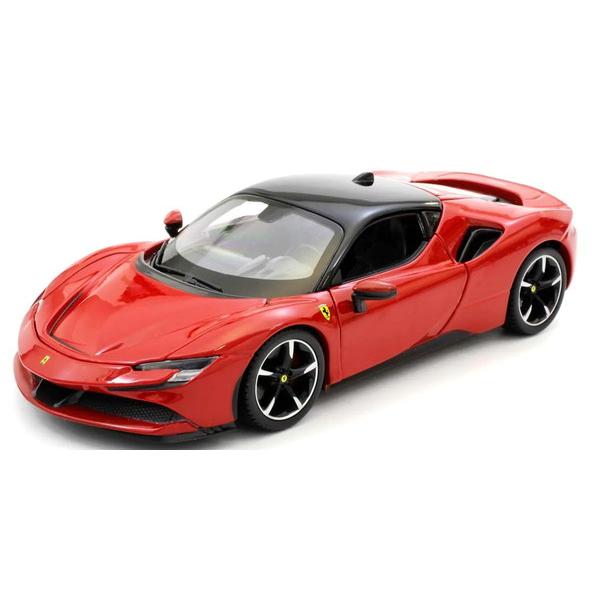 ブラーゴ(Bburago)より「フェラーリ SF90 ストラダーレ」の1/24スケールダイキャストモデルです。■1/24スケール■素材：ダイキャスト、他■開閉機構あり■メーカー：ブラーゴ(Bburago)
