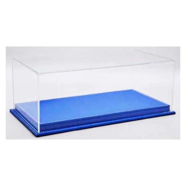 ATLANTIC CASE 1/18 Mulhouse Raised レザーベース（厚/ブルー）＆アクリルケース  ATL10244■メーカー：ATLANTIC CASE