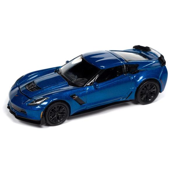 AUTOWORLD 1/64 2019 シェビー コルベット Z06 エルクハートレイク (ブルー) 完成品ダイキャストミニカー AWSP165B■メーカー：AUTOWORLD