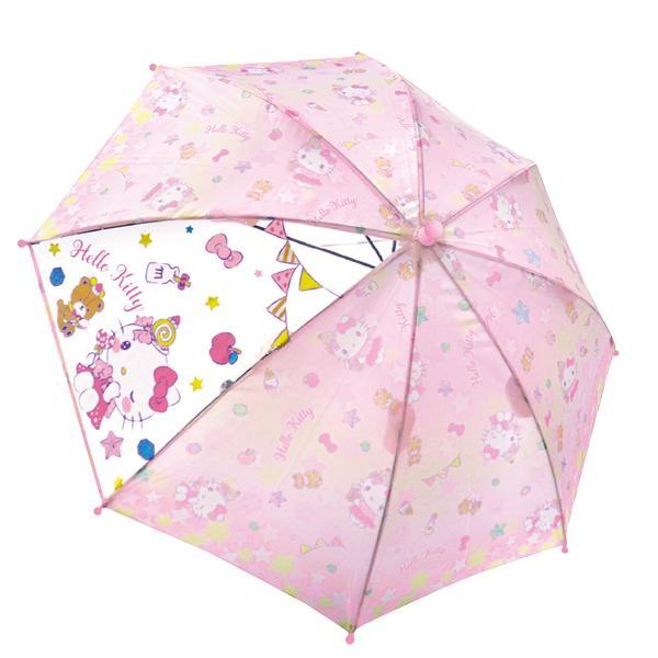 ハローキティ 傘 ミラクル キッズ 45cm 子供用 女の子 通学 小学生 長傘 雨傘 70167■メーカー：ジェイズプランニング(J's Planning)