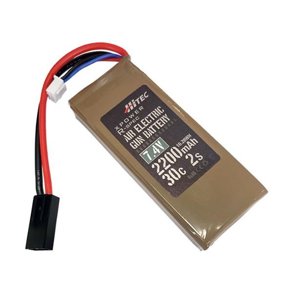 HiTEC XPOWER R-SPEC Li-Po 7.4V 2200mAh 30C 2S Mini-Sタイプ 電動ガンバッテリー XPRAEG22002S■メーカー：ハイテック マルチプレックス ジャパン(Hitec Multiplex ...