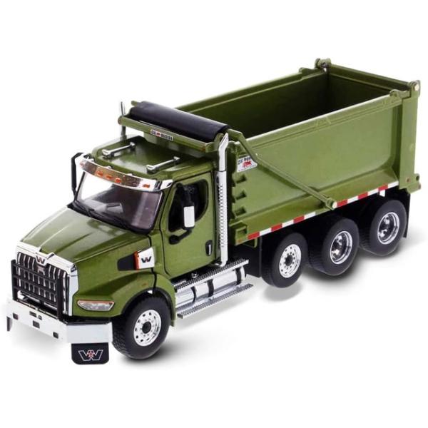 DIECAST MASTERS 1/50 Western Star 49X SBFA タンデム ダンプトラック メタリックオリーブグリーン 完成品ダイキャストミニカー 71086■メーカー：ダイキャストマスター(DIECAST MASTERS)