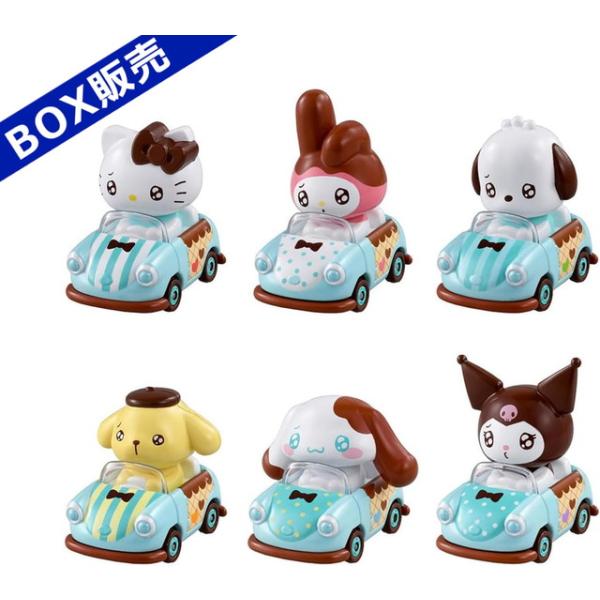 【発売日：2026年05月30日】【BOX販売(6ヶ入)】ドリームトミカ TOMICA TUNES SANRIO CHARACTERS Vol.2 (サンリオ キティ プリン ポチャッコ シナモン クロミ)■メーカー：タカラトミー(TAKA...
