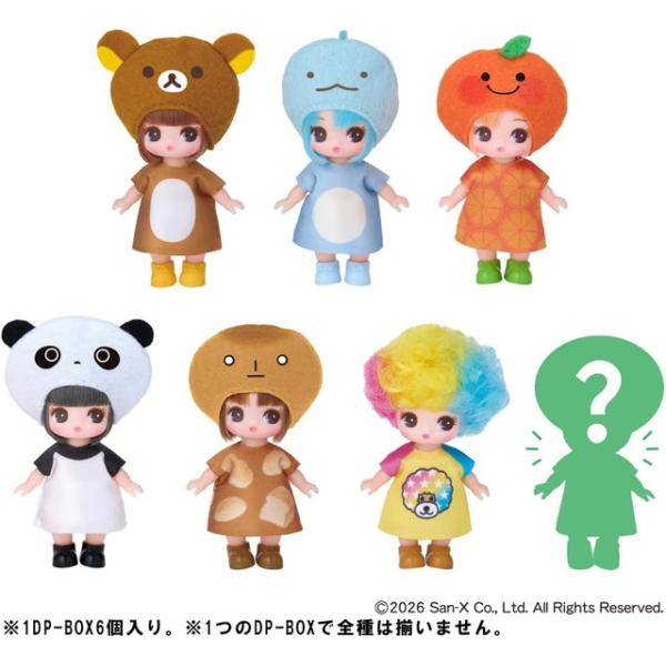 【発売日：2026年06月27日】【BOX販売(6ヶ入)】リカちゃん ドール ぷちリカちゃん サンエックスユニバースコレクション (シークレット有 全7種類)■メーカー：タカラトミー(TAKARA TOMY)