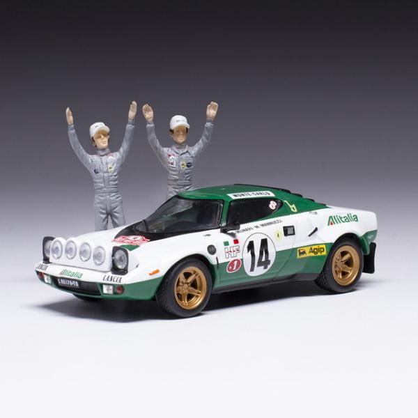 IXO MODELS 1/43 ランチア ストラトス HF 1975年モンテカルロラリー 優勝 #14 S.Munari/M.Mannucci フィギュア付 完成品ダイキャストミニカー SPRM00175■メーカー：イクソ(IXO)