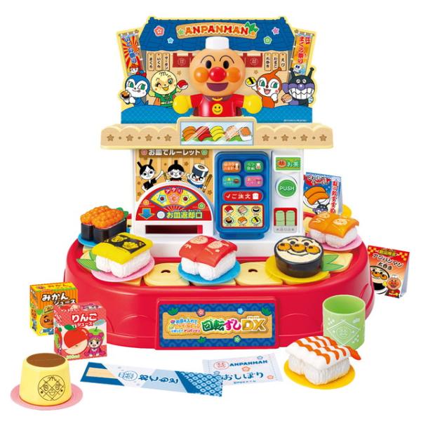 お皿をいれてルーレット♪　にぎって！アンパンマン 回転ずしDX■メーカー：ジョイパレット