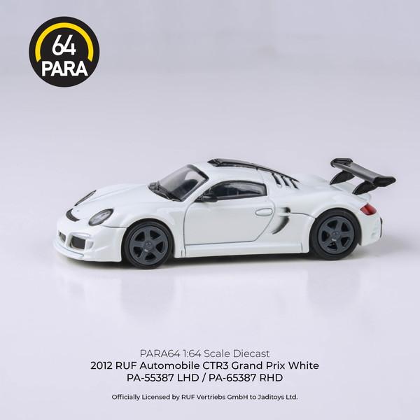 PARA64 1/64 RUF CTR3 クラブスポーツ グランプリホワイト LHD 完成品ダイキャストミニカー PA-55387■メーカー：PARAGON MODELS