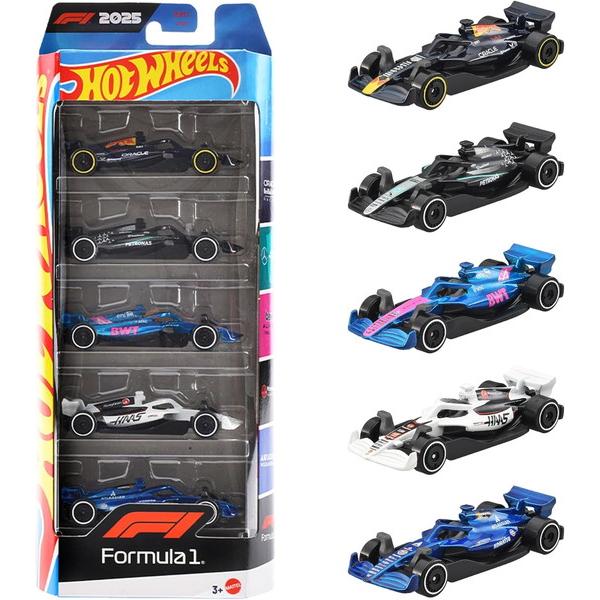 【発売日：2026年04月11日】ホットウィール(Hot Wheels) ベーシックカー F1 5カーパック JLN11■メーカー：マテル(MATTEL)