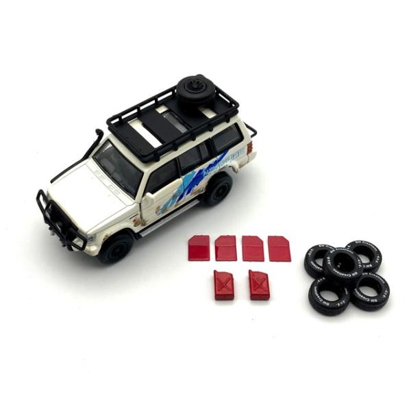 BM CREATIONS 1/64 三菱 パジェロ 2nd gen Jungle pack RHD ホワイト右ハンドル 完成品ダイキャストミニカー 64B0054■メーカー：ビーエム クリエイション(Bm Creations)
