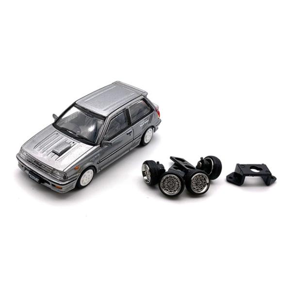 BM CREATIONS 1/64 トヨタ スターレット ターボ S 1988 EP71 シルバー RHD 右ハンドル 完成品ダイキャストミニカー 64B0256■メーカー：ビーエム クリエイション(Bm Creations)