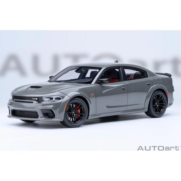 【発売日：2026年10月31日】AUTOart 1/18 ダッジ チャージャー スキャットパック ワイドボディ (グレー <DESTROYER GREY>) 完成品ミニカー 71756■メーカー：オートアート(AUTOart)