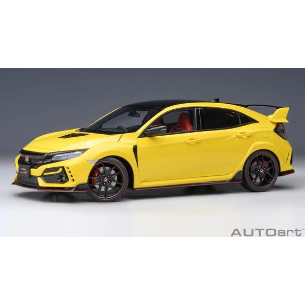 AUTOart 1/18 ホンダ シビック タイプR (FK8) リミテッド エディション サンライトイエローII 完成品ミニカー 73225■メーカー：オートアート(AUTOart)