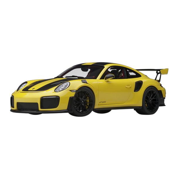 AUTOart 1/18 ポルシェ 911(991.2) GT2 RS ヴァイザッハ・パッケージ イエロー/カーボンブラック 完成品ミニカー 78172■メーカー：オートアート(AUTOart)