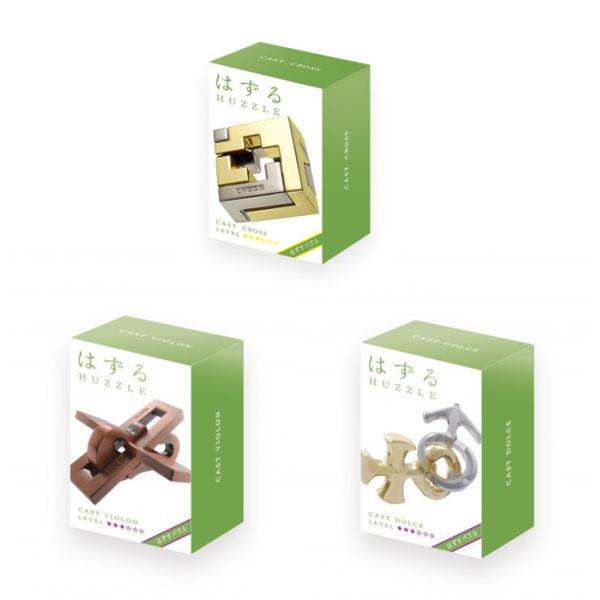 ひらめきとロジックを駆使して解く大人のパズル「はずる」初級編【難易度3】のセットです。世界５0カ国以上でパズルファンを魅了し続ける『はずる』。デザインにも優れ、コレクションとしても楽しめます。≪キャスト ドルチェ≫♂と♀を外し再び組む、男女...