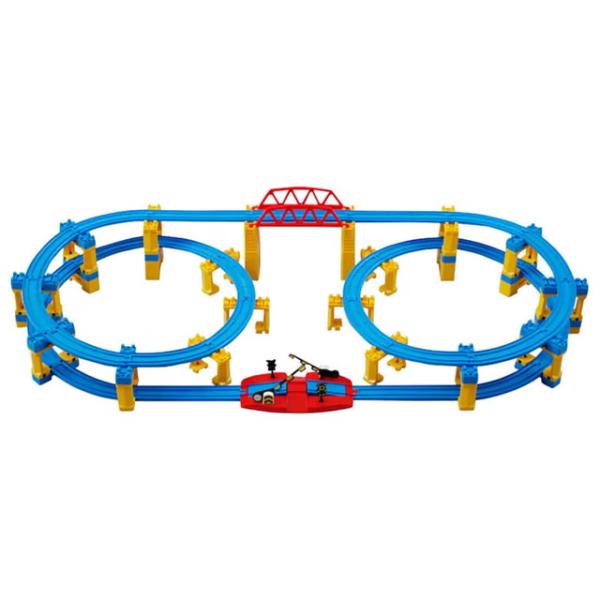【10点セット】　プラレール　カーブでタワーを上がるレイアウトセット■メーカー：タカラトミー(TAKARA TOMY)