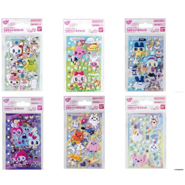 【発売日：2026年03月07日】【6種類セット】　たまもりしーるリフィル第2弾　6枚セット　たまごっちシール　貼ってはがせるぷっくりシール■メーカー：BANDAI