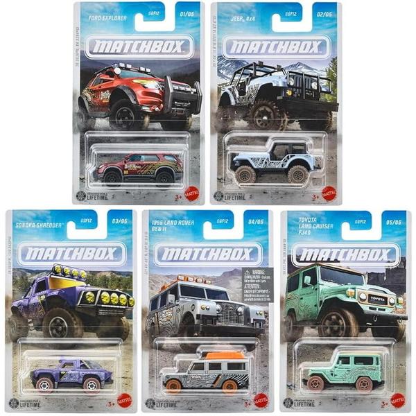 【発売日：2026年04月25日】マッチボックス(MATCHBOX) テーマアソート MBX Rally III 5台セット(各1台) GGF12-987M■メーカー：マテル(MATTEL)