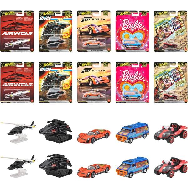 【発売日：2026年05月16日】ホットウィール(Hot Wheels) ポップカルチャー アソート 10台セット(各2台) HXD63-986Q■メーカー：マテル(MATTEL)