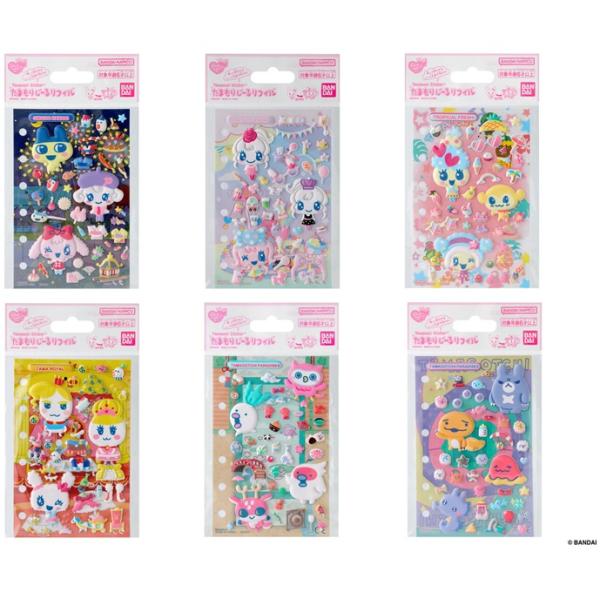 【発売日：2026年05月16日】　【6種類セット】　たまもりしーるリフィル第3弾　6枚セット　たまごっちシール　貼ってはがせるぷっくりシール■メーカー：バンダイ(BANDAI)