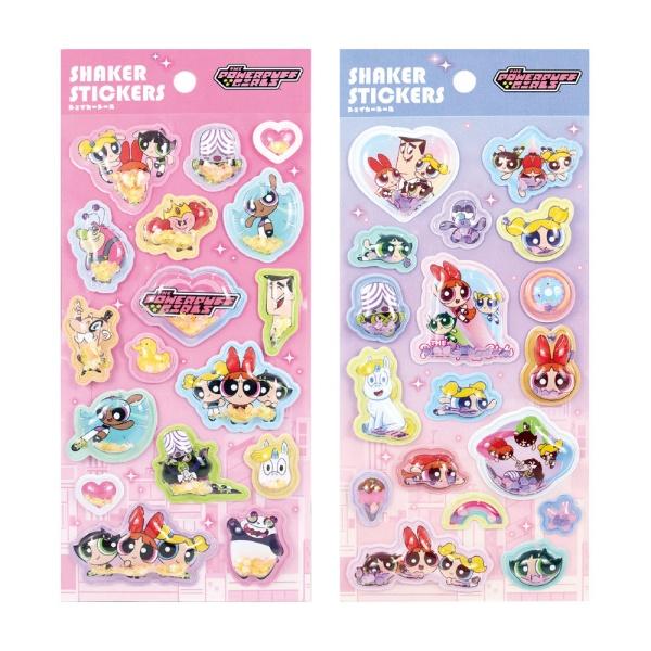 【発売日：2026年09月30日】【2種セット】パワーパフガールズ  シェイカーシール　(ステッカーズ + グラデ)■メーカー：ティーズファクトリー(T'S Factory)