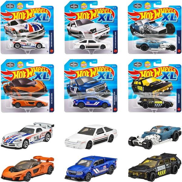 【発売日：2026年06月27日】ホットウィール(Hot Wheels) XL ベーシックカー アソート 6台セット(各1台) JKL02-986C■メーカー：マテル(MATTEL)