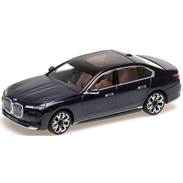 【発売日：2026年07月31日】MINICHAMPS 1/43 BMW I7 2023 ブルー メタリック 完成品ダイキャストミニカー 410024201■メーカー：Paul's Model Art