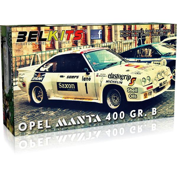 1983年から86年にかけてラリーで活躍したオペル マンタ400Gr.Bを1/24スケールで再現したプラスチックモデル組み立てキットです。新旧ラリーカーを積極的に開発するベルギーのベルキット製。基本的なプラスチックパーツに加えてエッチングの...
