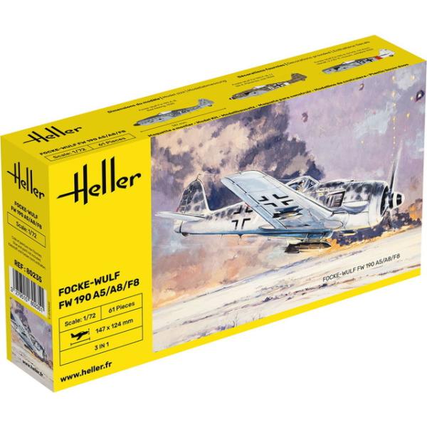 エレール 1/72 WW.II ドイツ軍 フォッケウルフ FW190 A5/A8/F8 プラモデル HE80235■メーカー：エレール(Heller)