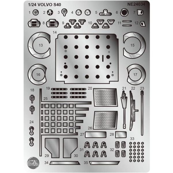 プラッツ/NuNu 1/24 レーシングシリーズ ボルボ S40 1997 BTCC ブランズハッチ ウィナー用 ディテールアップパーツ NE24034■メーカー：プラッツ/nunu