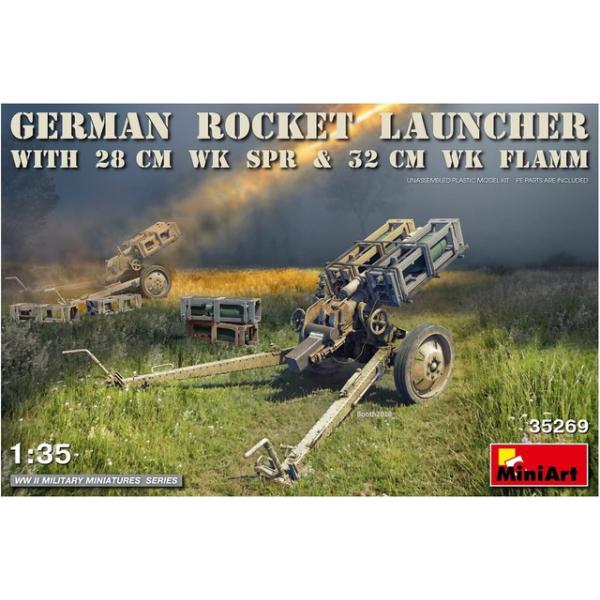 ミニアート 1/35 WW.II ドイツ軍 ロケットランチャー 28/32cmロケット弾付属 プラモデル MA35269■メーカー：ミニアート(Miniart)