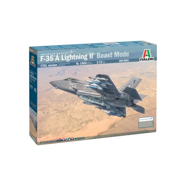 イタレリ 1/72 アメリカ空軍 F-35A ライトニング II ビーストモード プラモデル IT1464■メーカー：イタレリ(ITALERI)