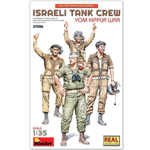 ミニアート 1/35 イスラエル国防軍 IDF 戦車兵 第四次中東戦争(ヨム・キプール戦争) 4体セット プラモデル MA37086■メーカー：ミニアート(Miniart)